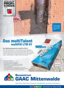 BAUMIT – multiFill LTM 81 das Multitalent - Bauzentrum Mittenwalde